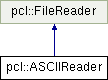 Point Cloud Library (PCL): pcl::ASCIIReader Class Reference